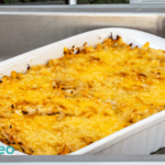 Receta de Pastel Azteca con Pollo + Chile Poblano + Elotes